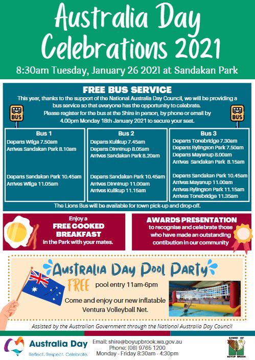 Australia Day Celebrations » Boyup Brook