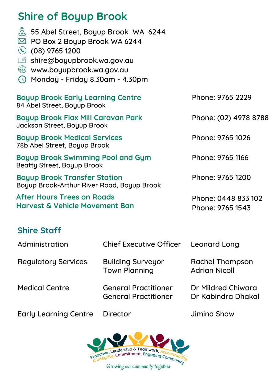 Administration Staff » Boyup Brook